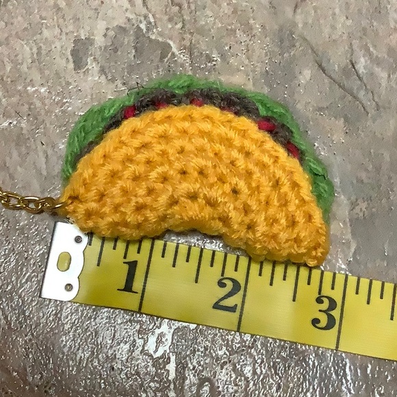 Hand Crafted | Accessories | Crochet Taco Keychain | Poshmark